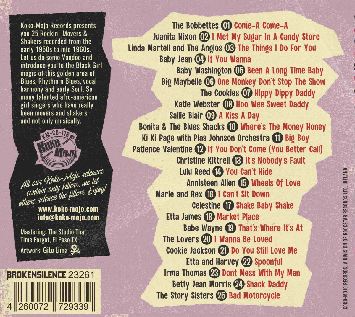 25 rockin movers and shakers most of them performed by female black s ...