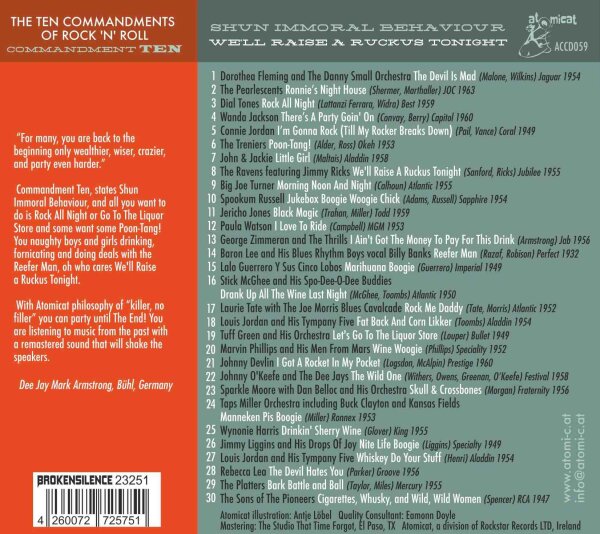 The Ten Commandment Of Rock ‘n’ Roll Commandment 10, 14,28