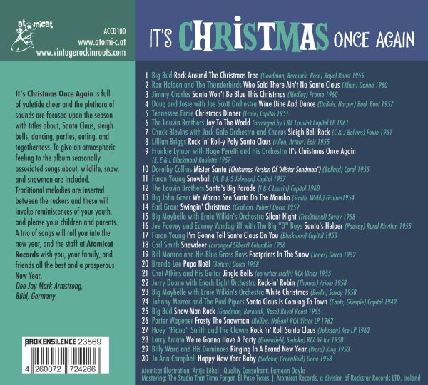 It’s Christmas Once Again - 30 Atomicat style Christmas songs, 14,28