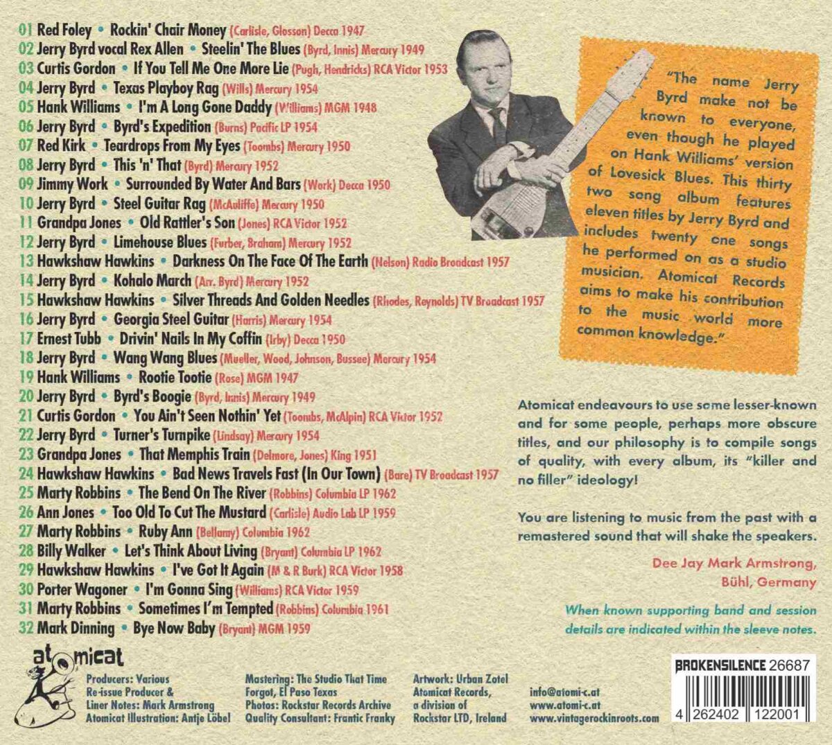 Jerry Byrd - Byrd´s The Word, 15,49