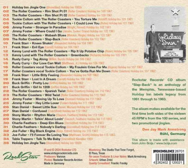 The Holiday Inn Label 100 Series Anthology CD - "Slap-Back", 15,49